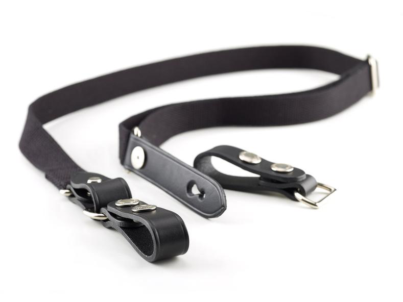 Billingham Waist Strap Attachment - Black / Black Leather – Kudos Cameras